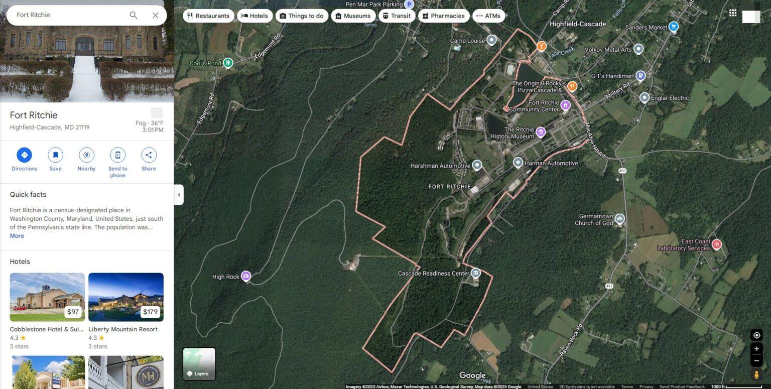 Fort Ritchie near PenMar Raven Rock in Cascade Maryland – wp EASTGHOST com