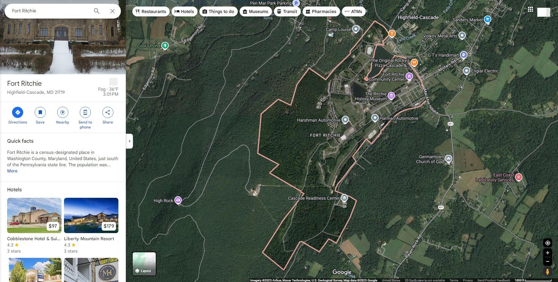 Fort Ritchie near PenMar Raven Rock in Cascade Maryland – wp EASTGHOST com